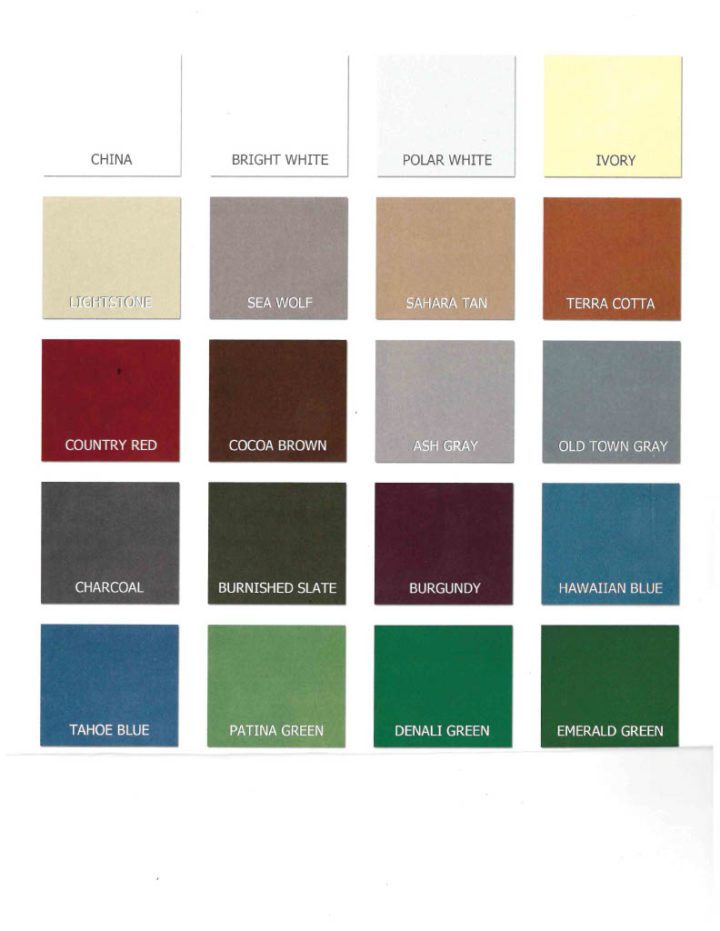 Steel Building Colors | Steel Building Trim